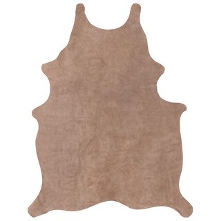SAFAVIEH Handmade Cow Hide Devendra Cabin & Lodge Rug - Beige - 5' x 7 ...